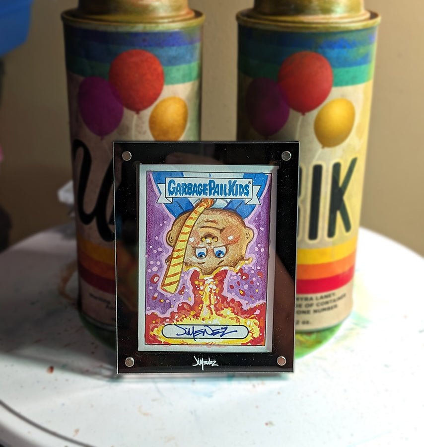 New Adam Bomb Sketch Card on Bookworms Blank – The Art Of Robert Jimenez