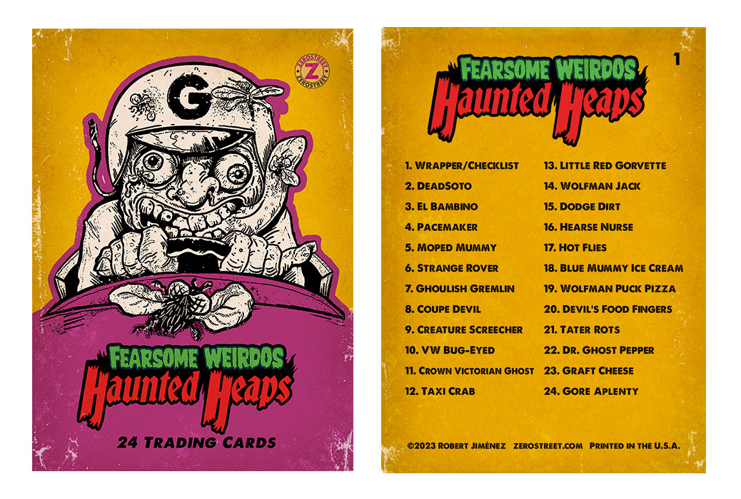 Fearsome Weirdos : Haunted Heaps Checklist! – The Art Of Robert Jimenez